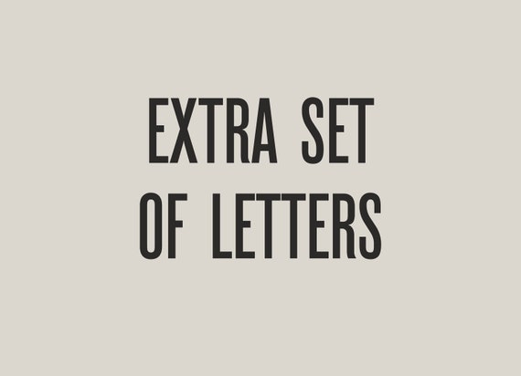 Extra Letter Set Black Plywood Letters Black Letter Set for | Etsy