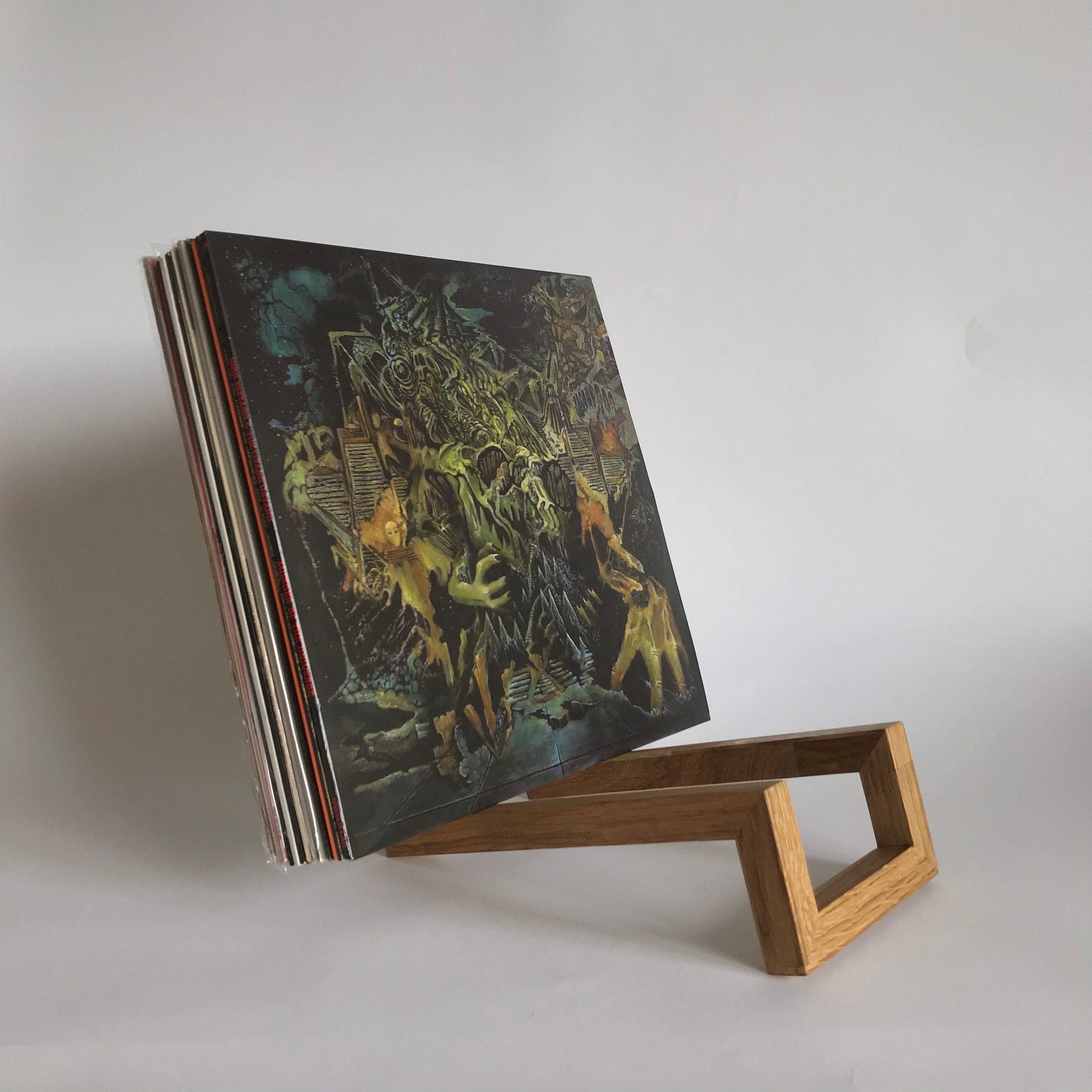 Unique Vinyl Rack Wood Vinyl Records Storage Modern Design - Etsy