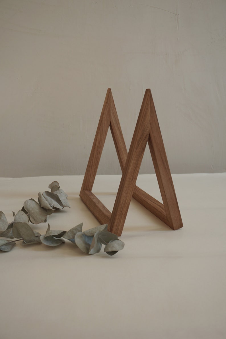 Triangle Vinyl Rack Oak Wood Record Rack Storage Organizer - Etsy