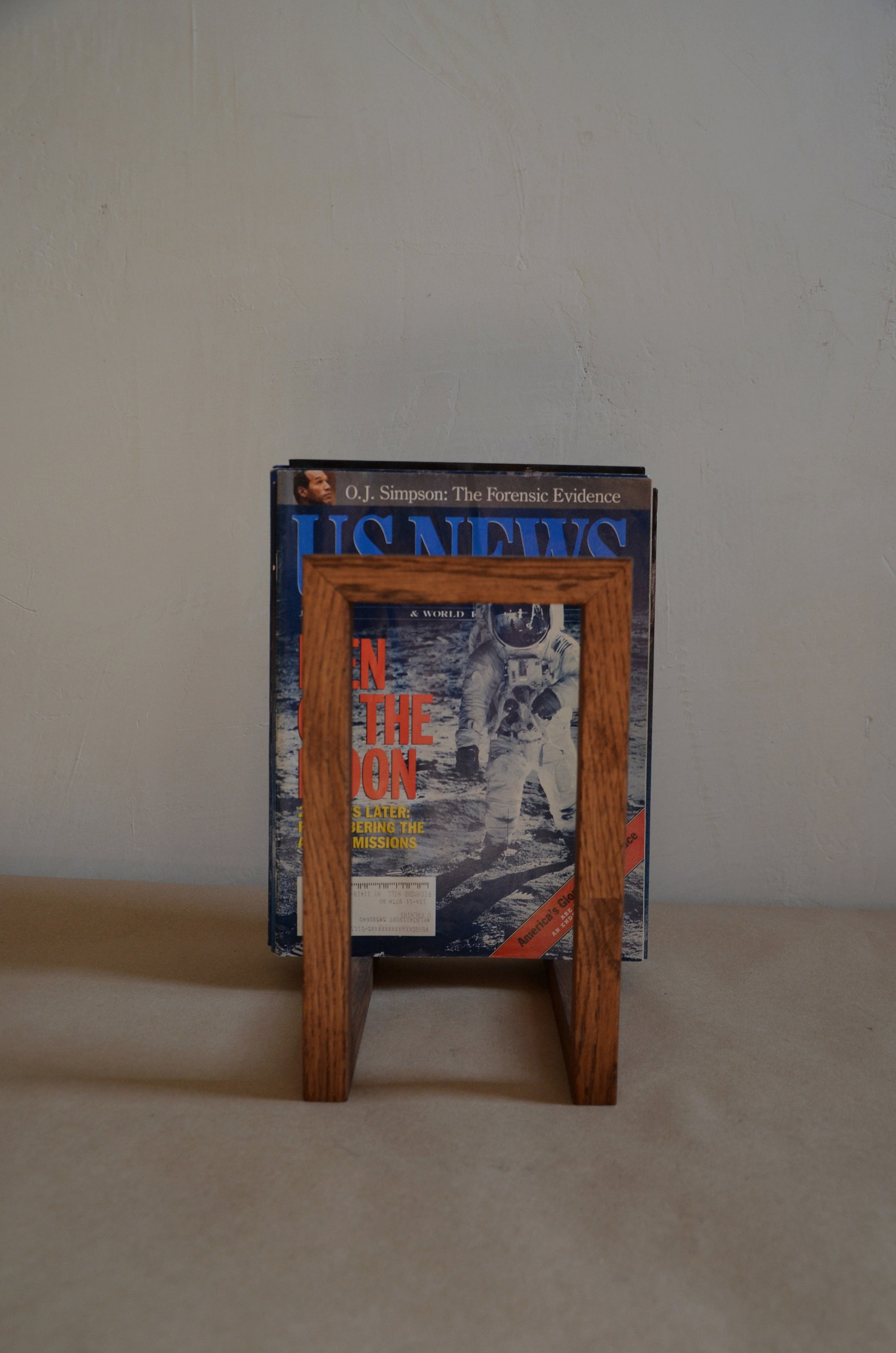 Magazine Rack Wooden Magazine Book Rack Magazine Modern - Etsy