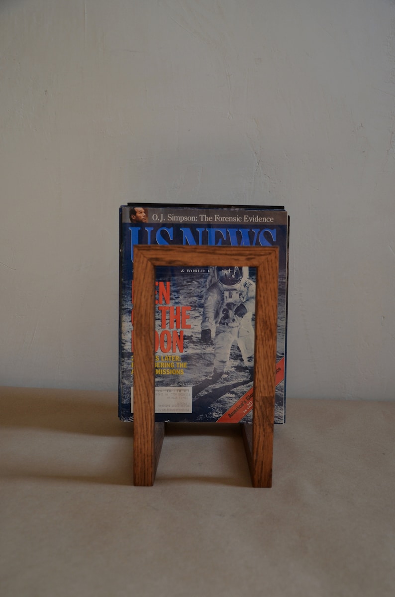 Magazine Rack Wooden Magazine Book Rack Magazine Modern - Etsy