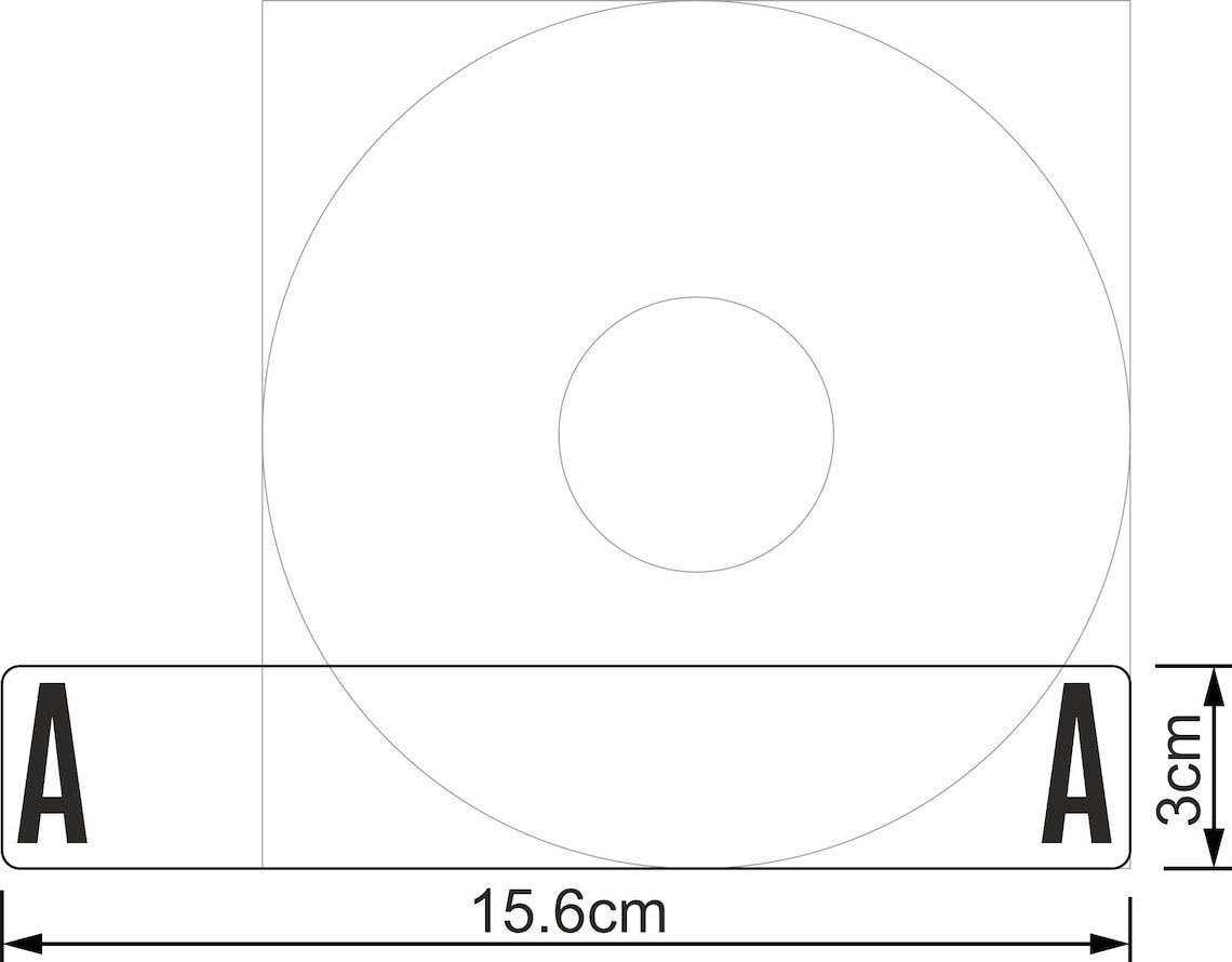 Eco Friendly Both Sides CD Dividers Set of 26 Horizontal A - Etsy