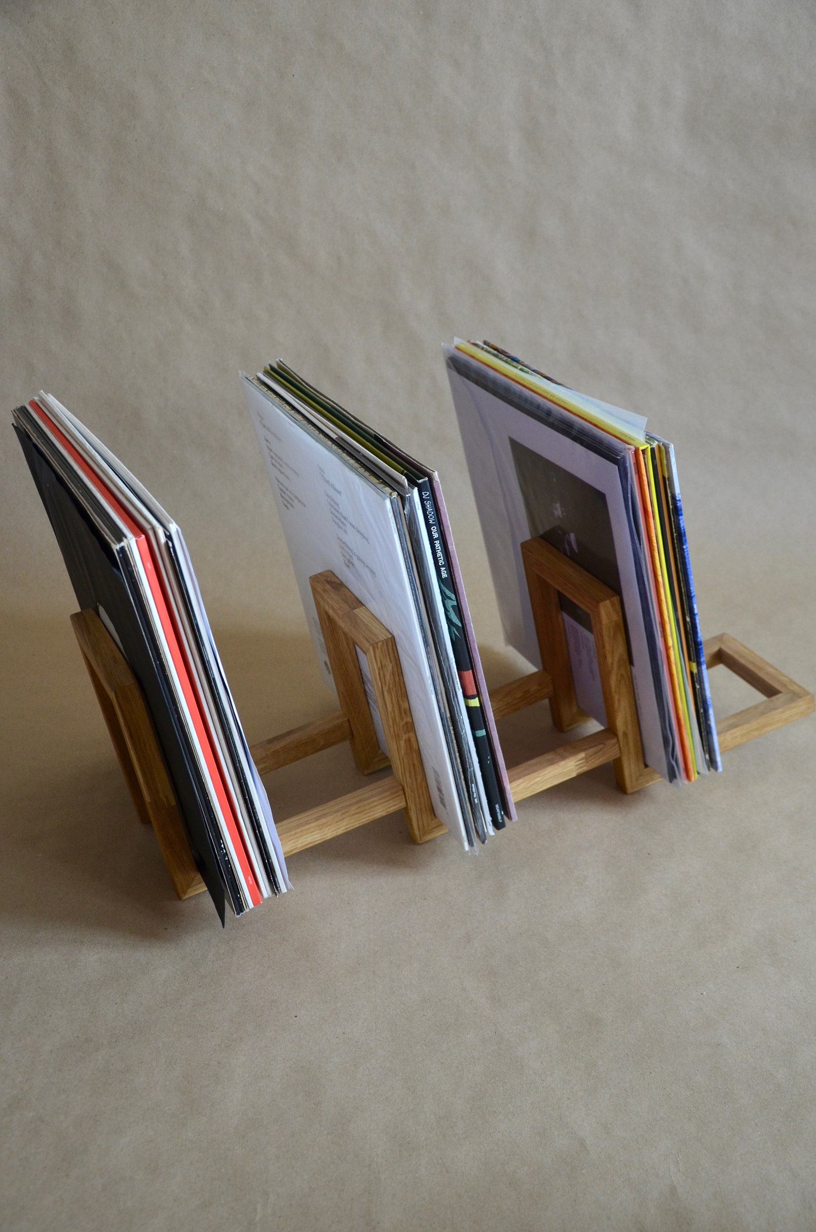 Wooden Modern 3 Tier Vinyl Rack Record Storage Minimalistic - Etsy