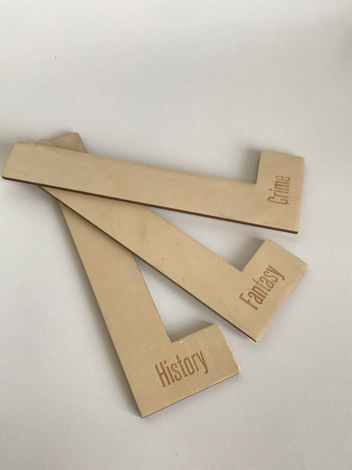 Book Shelf Dividers Eco Friendly Book Organizers Both Sides - Etsy