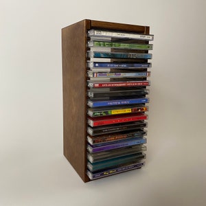 CD Storage Display Rack, Wooden CD Storage Box, CD Holder - Etsy