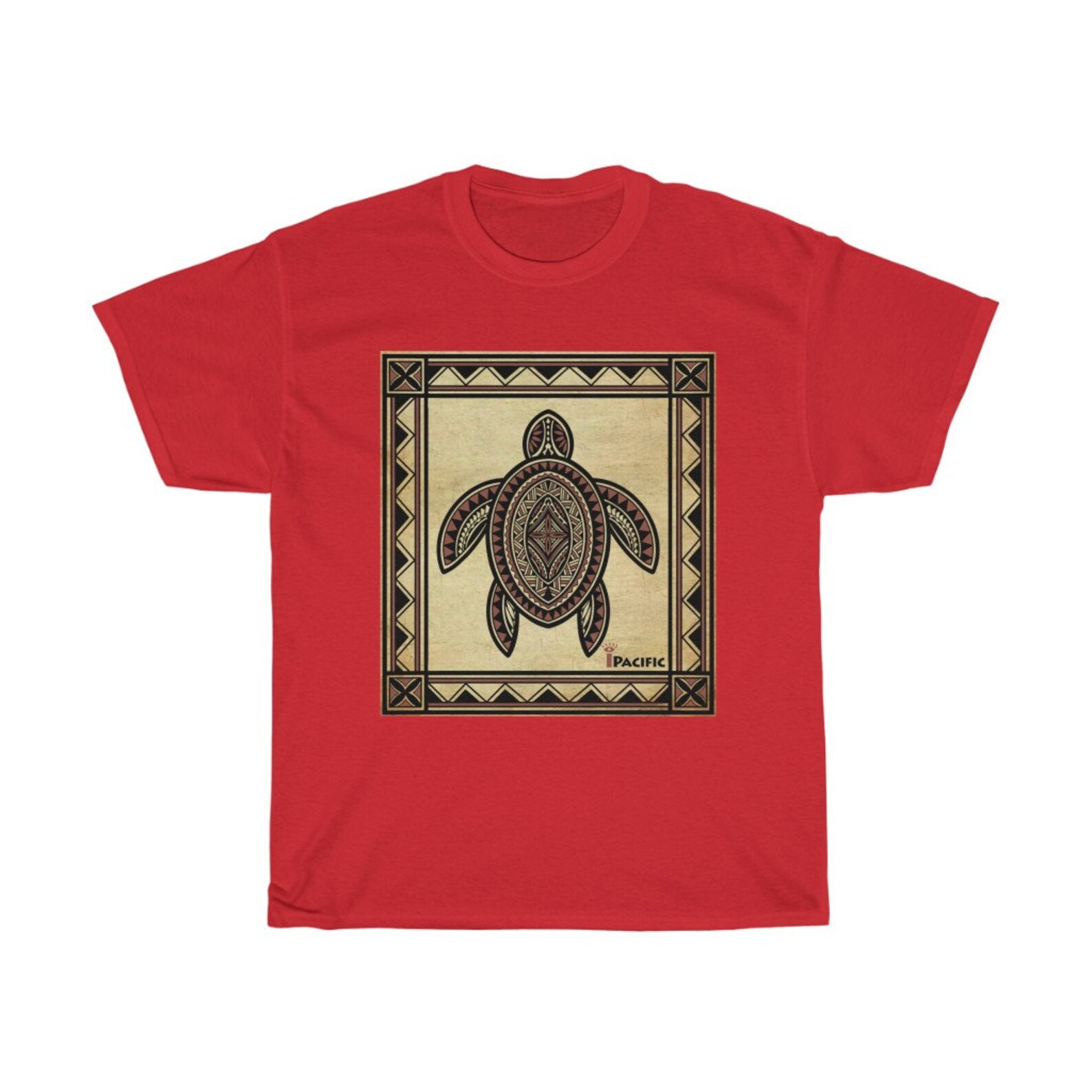 Samoan Tapa Cloth Siapo Turtle Polynesia Design Unisex T-shirt - Etsy