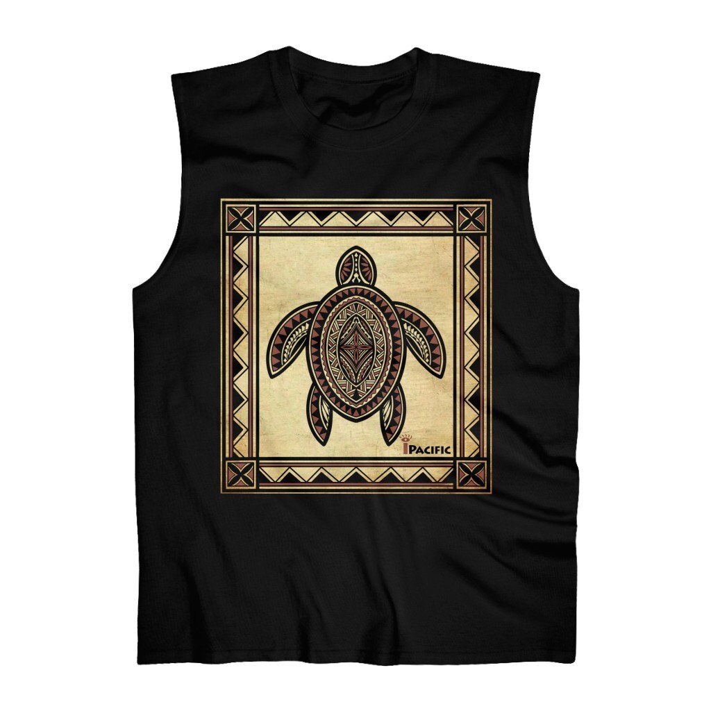 Polynesian Turtle in Traditional Tapa Cloth Siapo Design on - Etsy