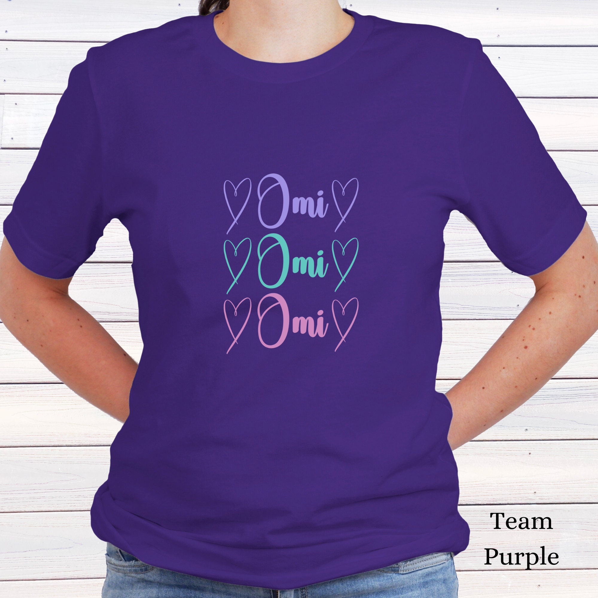 Cute Omi Shirt With Pastel Cursive Font Omi Gift Gift for Omi Omi Gifts ...