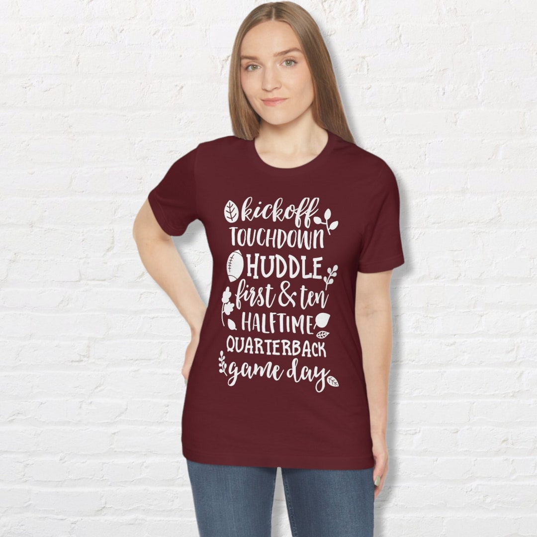 Thanksgiving Football Shirt Kickoff Touchdown Huddle First & Ten ...