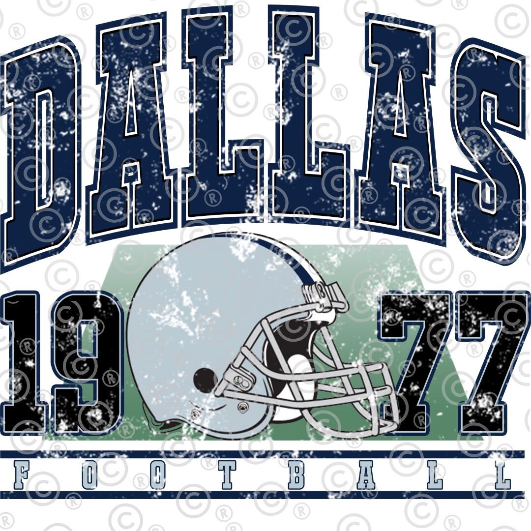 Vintage Dallas Football PNG - Etsy