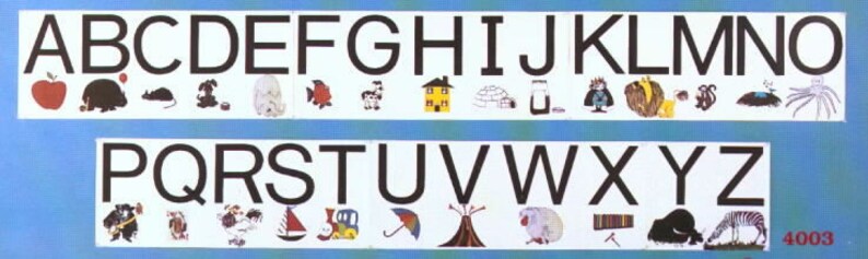 Uppercase and Lowercase Alphabet Wall Borders - Etsy