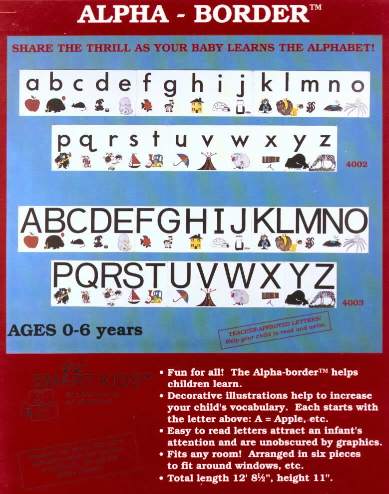 Uppercase Alphabet Wall Border - Etsy