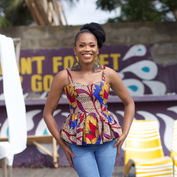 African Print Top - Etsy