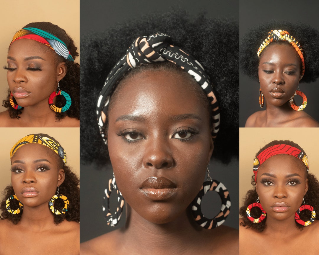 African Hoop Earrings | Ankara Earrings | African Jewellery | African ...