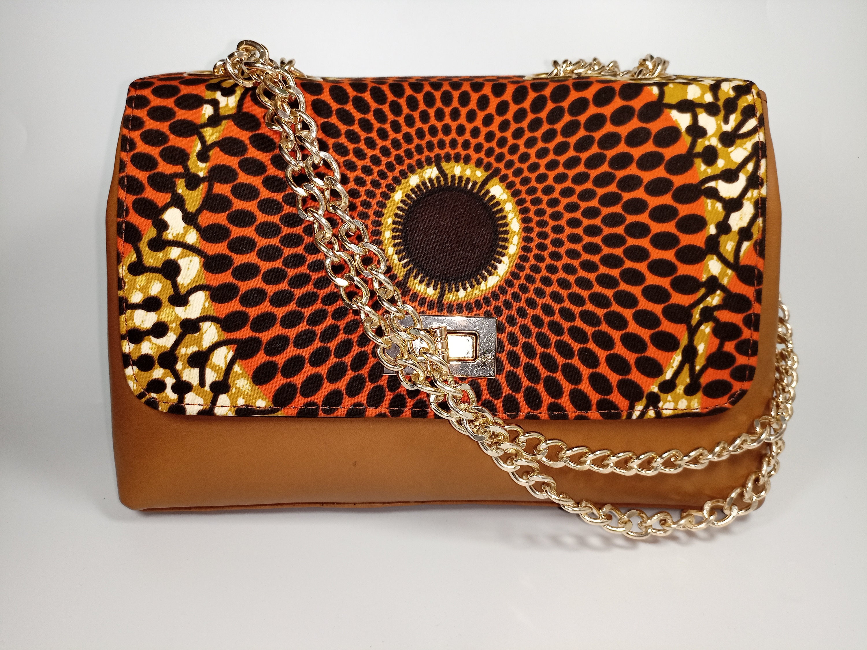 Authentic African Leather Hand Bag Tan Leather Hand Bag | Etsy