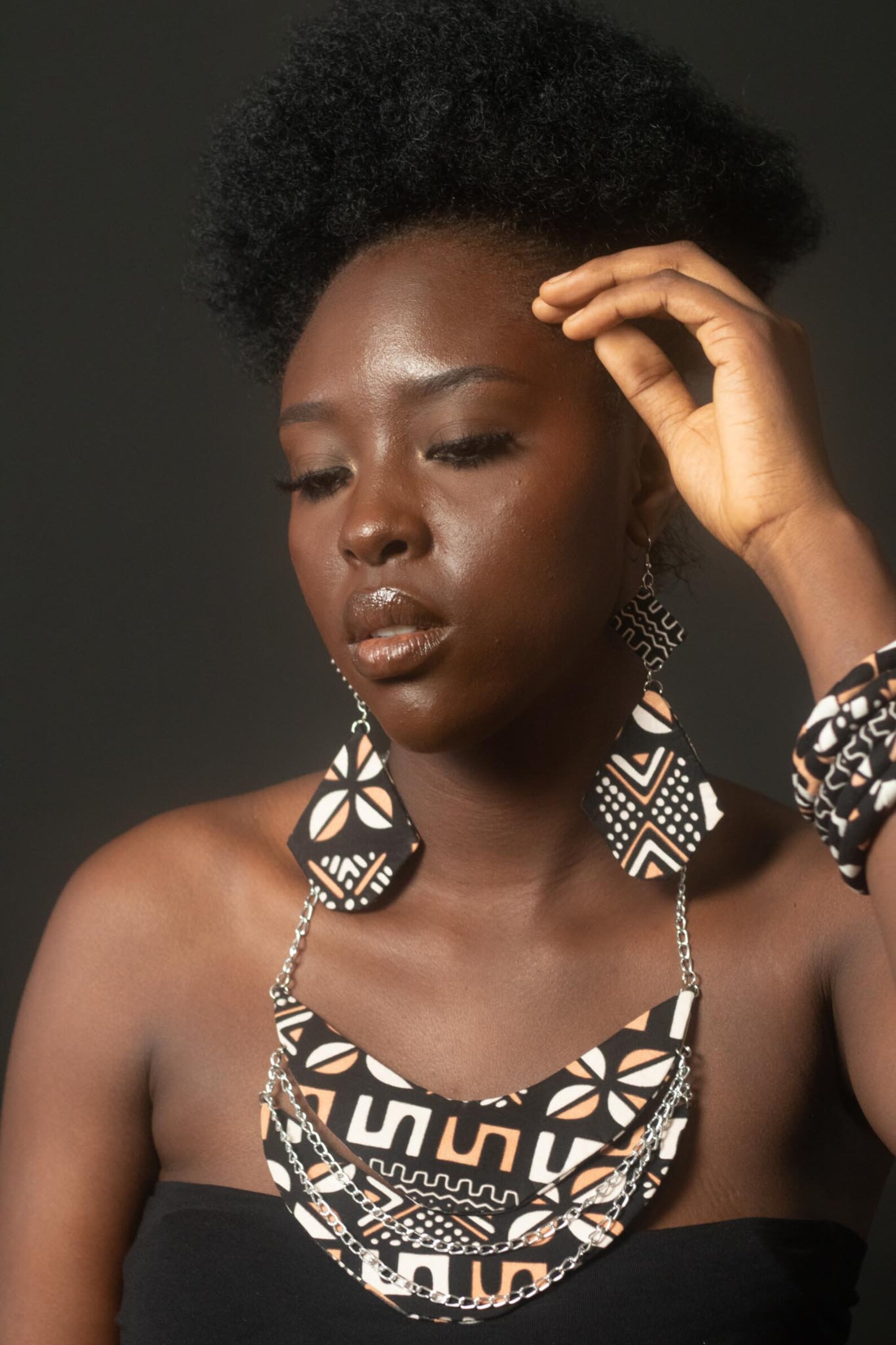 NANA African Print Ankara Knot Headband & Matching Earrings - Etsy
