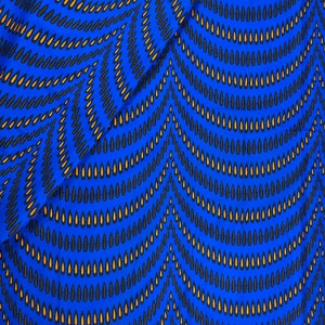 Royal Blue Ankara African Print Fabric by the Yard and Half Yard Fabric ...