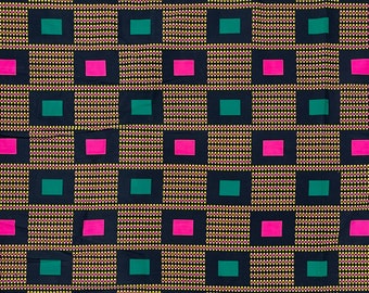 African Fabric Block Print african Green and Orange by Koalalady ...