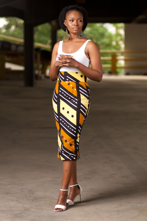 African Print Pencil Dress