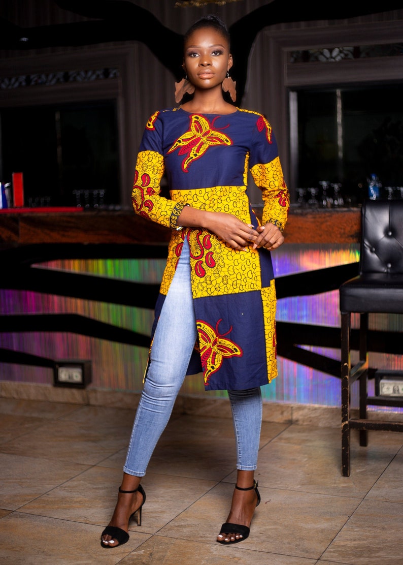 Ankara Tunic Top African Print Tops For Women Africa Top Etsy