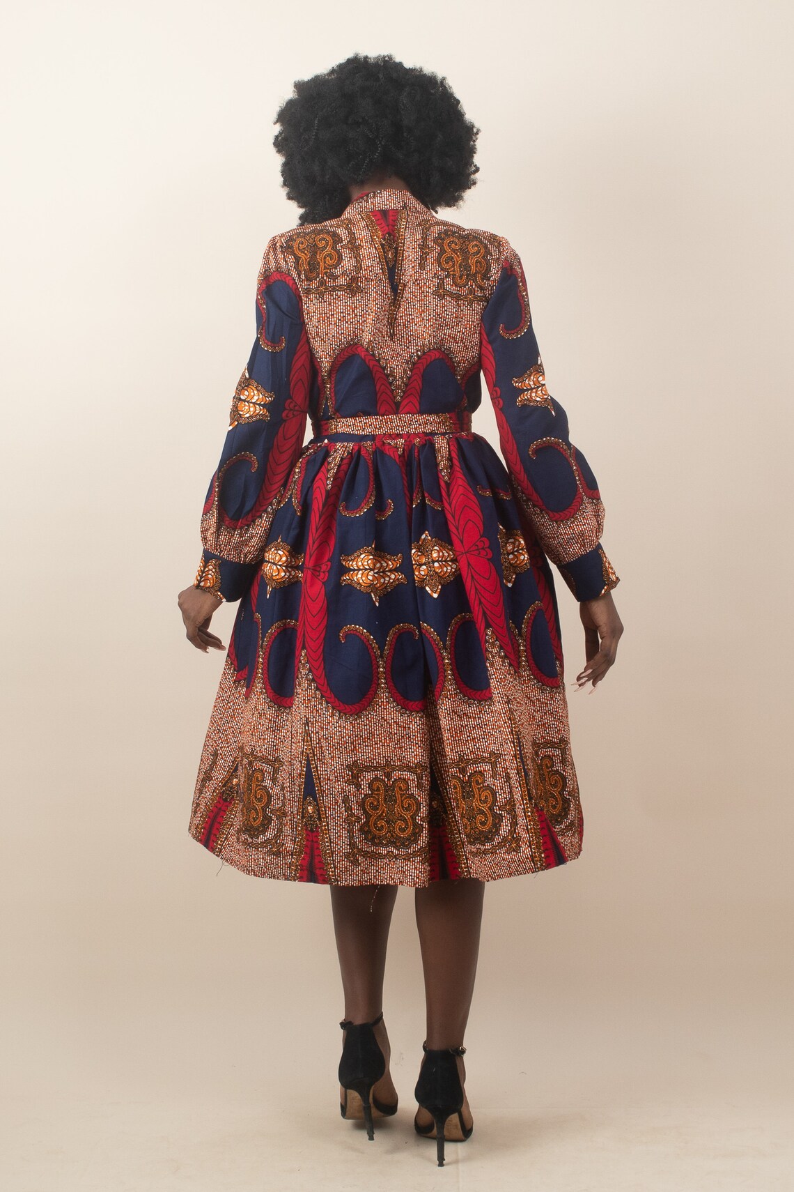 ZARACHI African Print Ankara Midi Shirt Dress Ankara Shirt - Etsy UK