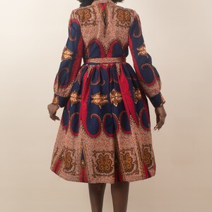 ZARACHI African Print Ankara Midi Shirt Dress | Ankara Shirt Dress ...