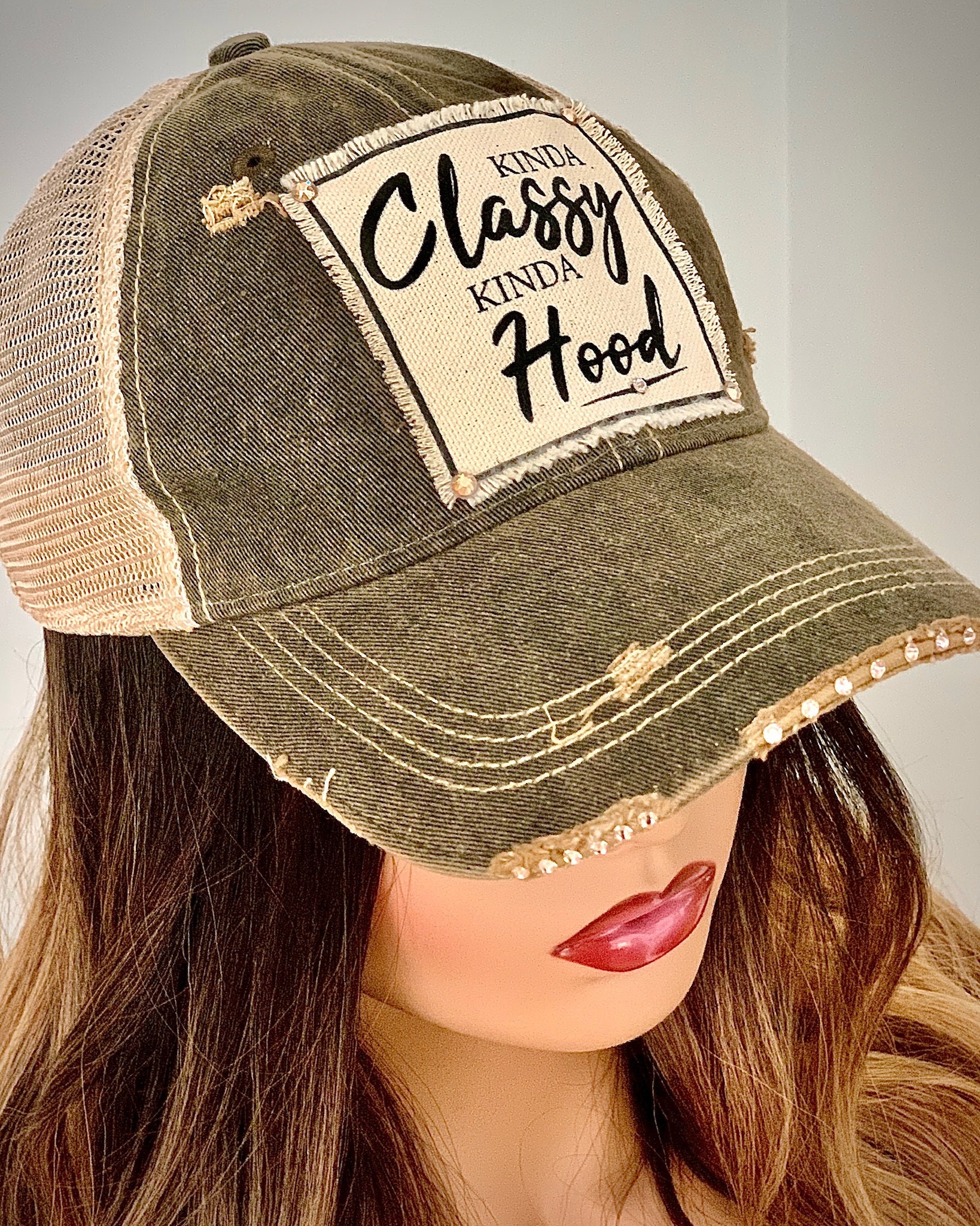 KInda Classy Kinda Hood Bling Baseball Hat