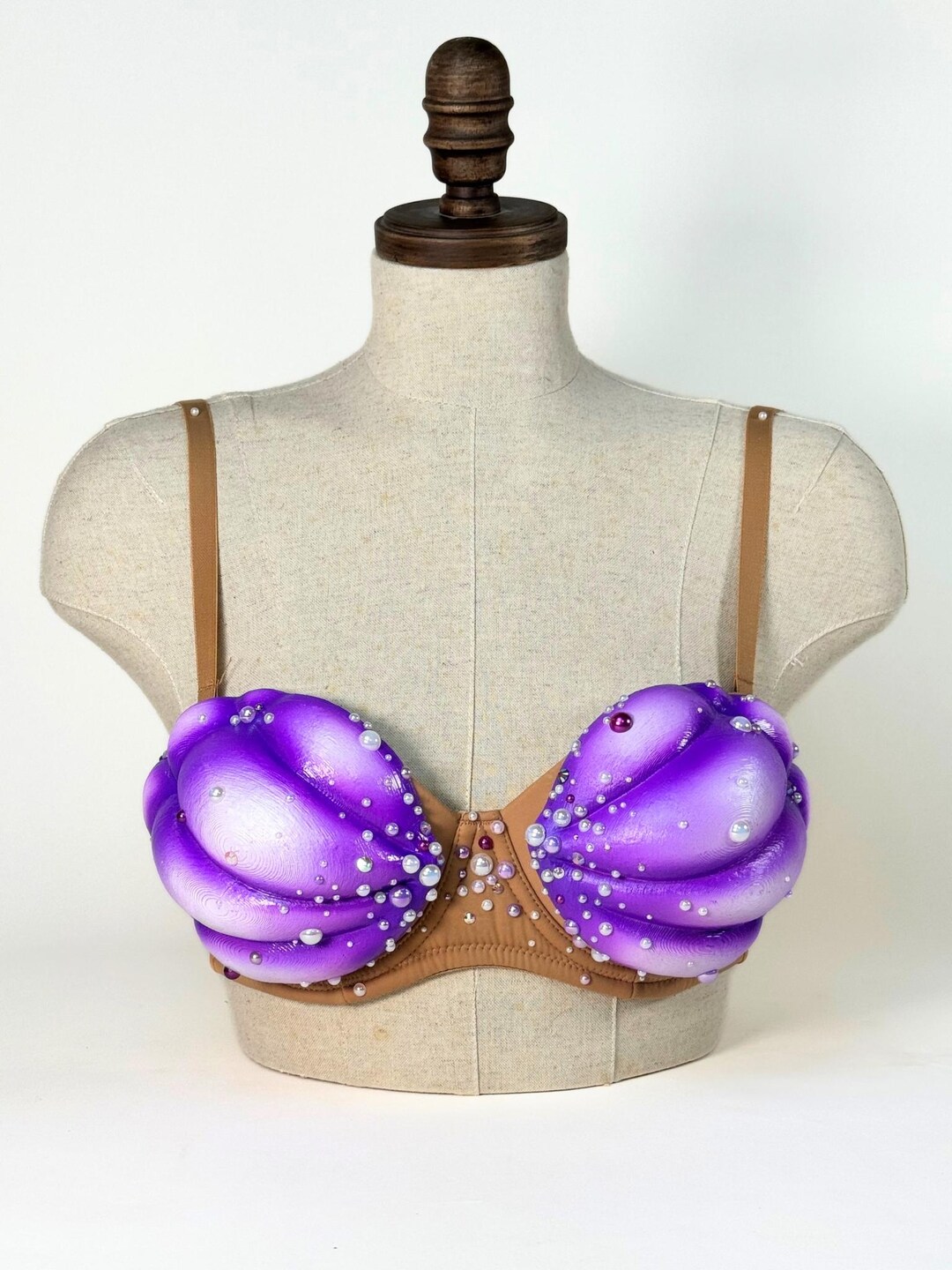 Ariel the Little Mermaid Inspired Costume Seashell Bra animated Style ...