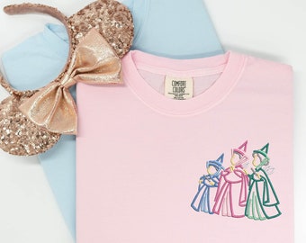 Vintage Disney Store Embroidered Sleeping Beauty Blouse Vintage Disney Store Embroidered Sleeping Beauty Blouse