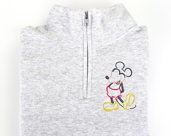 Mickey Mouse Quarter Zip - Etsy