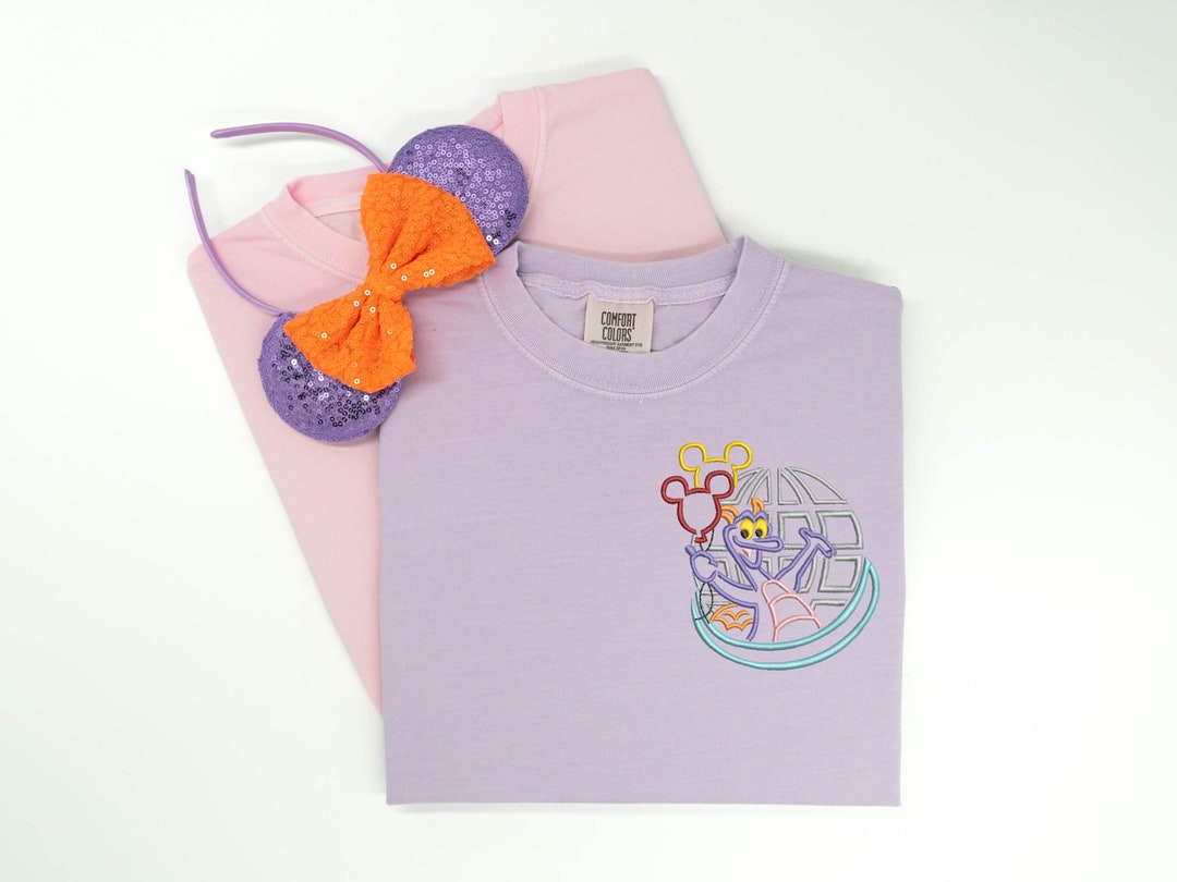 Figment Embroidered Tshirt, EPCOT Shirt, Figment T-shirt, Disney ...