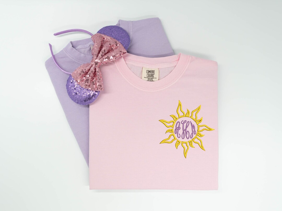 Rapunzel Monogram Embroidered Tshirt, Rapunzel Monogram Embroidered ...