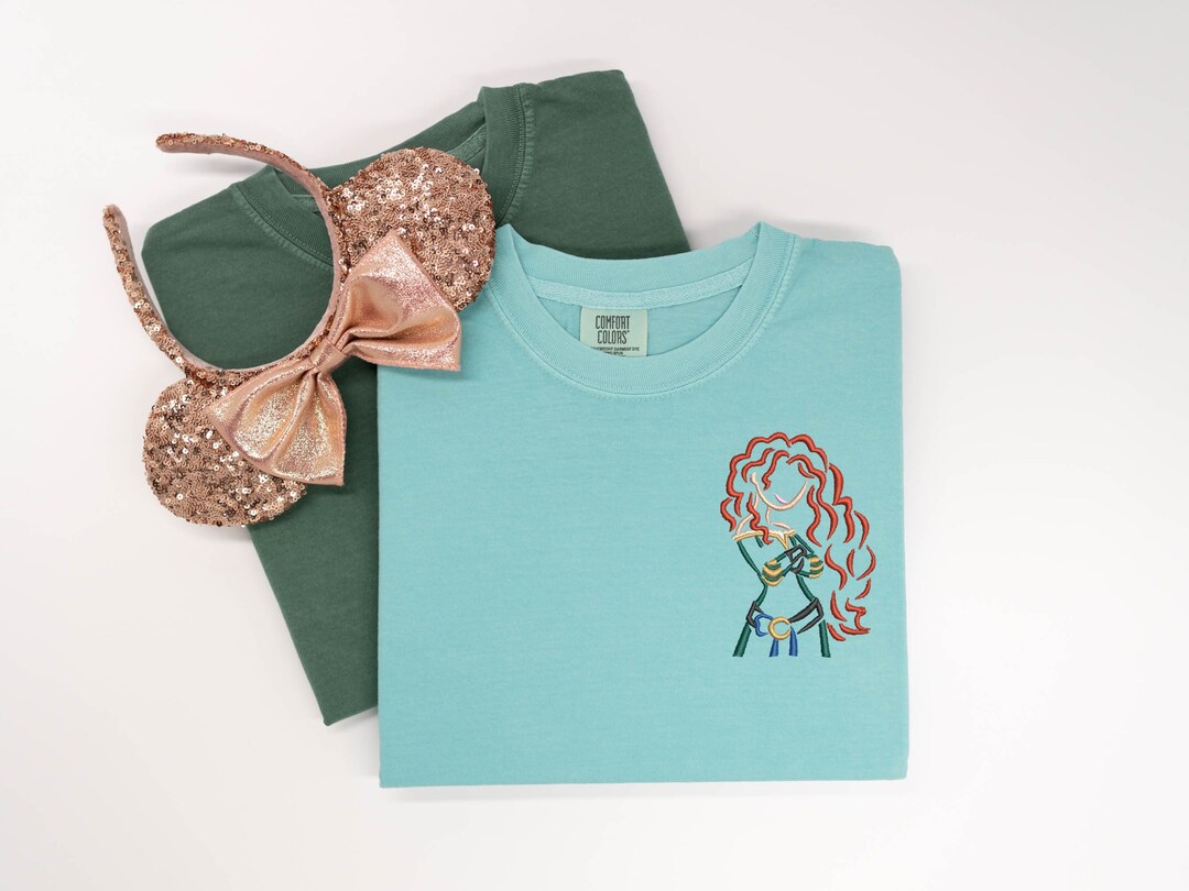 Merida Embroidered Tshirt, Merida Embroidered Shirt, Brave T-shirt ...