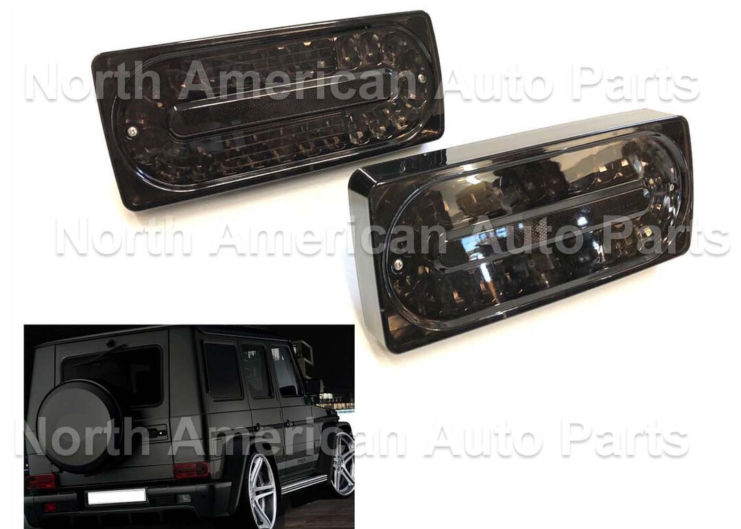 G63 G-wagon LED Tail Lights Smoke Style G500 G55 G550 G63 1990-2018 ...