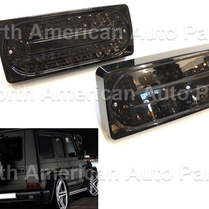 G63 G-wagon LED Tail Lights Smoke Style G500 G55 G550 G63 1990-2018 ...