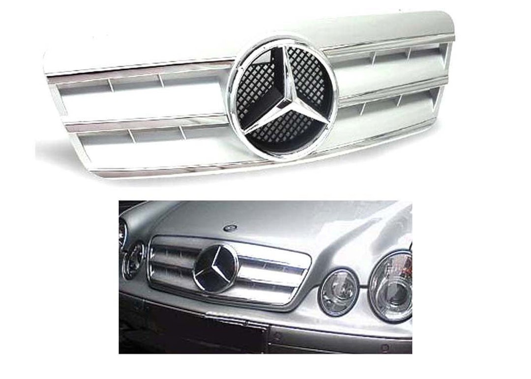 1998 1999 2000 2001 2002 CLK AMG Style Grille White With Star Factory ...