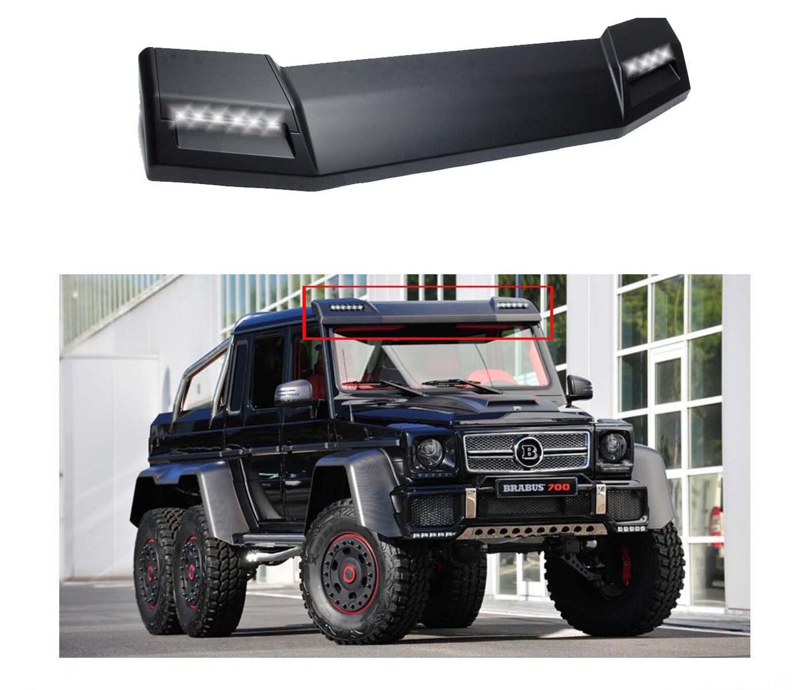 G-wagon Roof LED Spoiler Brabus Style W463 G500 G550 G550 - Etsy