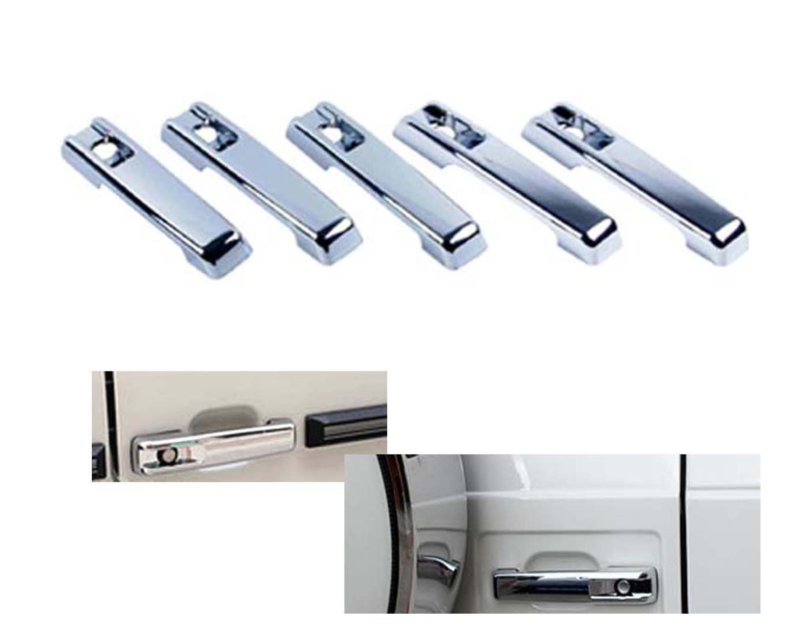 W463 G-wagon 4x4 Squared Chrome Door Handle Covers Trims | Etsy