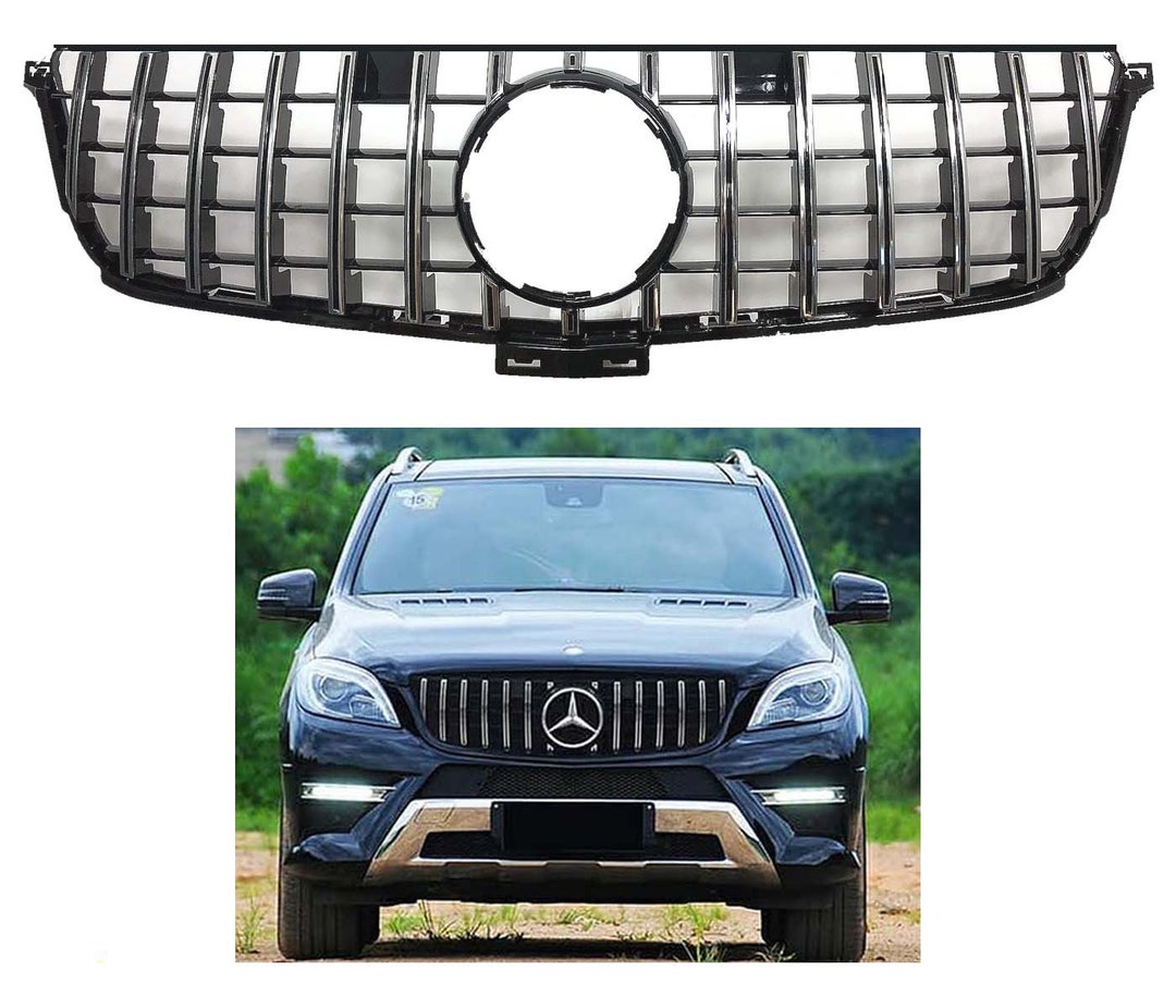 ML350 ML550 ML63 W166 Gloss Chrome-black GT GTR, Grille 2012 2013 2014 ...
