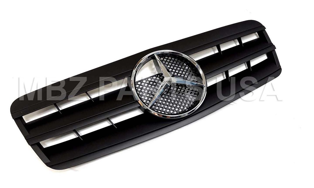 1998 1999 2000 2001 2002 CLK AMG Style Grille Matte Black With Star ...