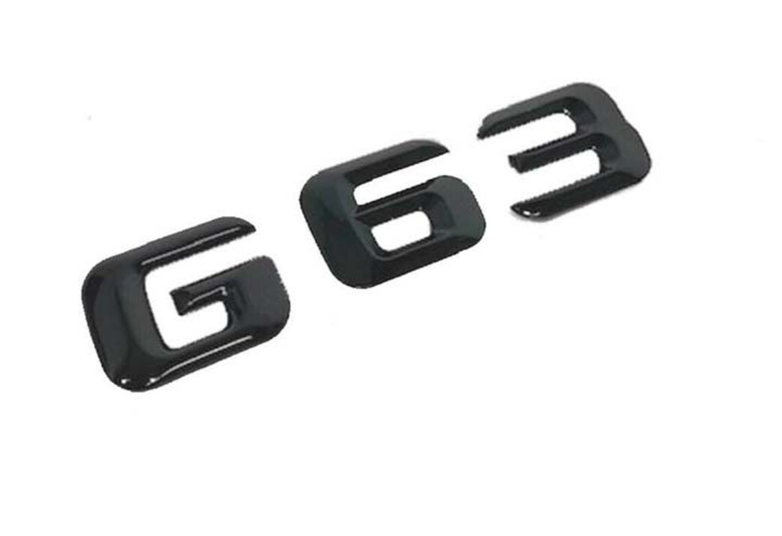W463 G-wagon 4x4 Squared Black G63 Logo Emblem With 3M Tape in - Etsy