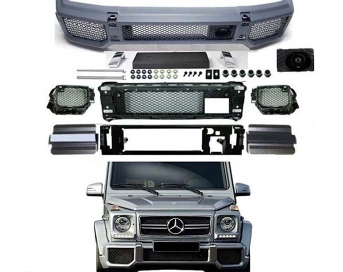 G63 Front Bumper Kit Complete. G500 G55 G550 G-wagon W463 G-class Body ...