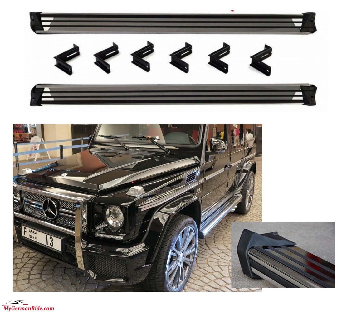 New Style G63 Side Steps Running Boards Set W463 G500 G550 1990-2017 ...