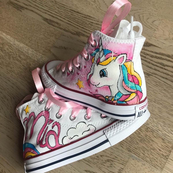 Unicorn Converse - Etsy