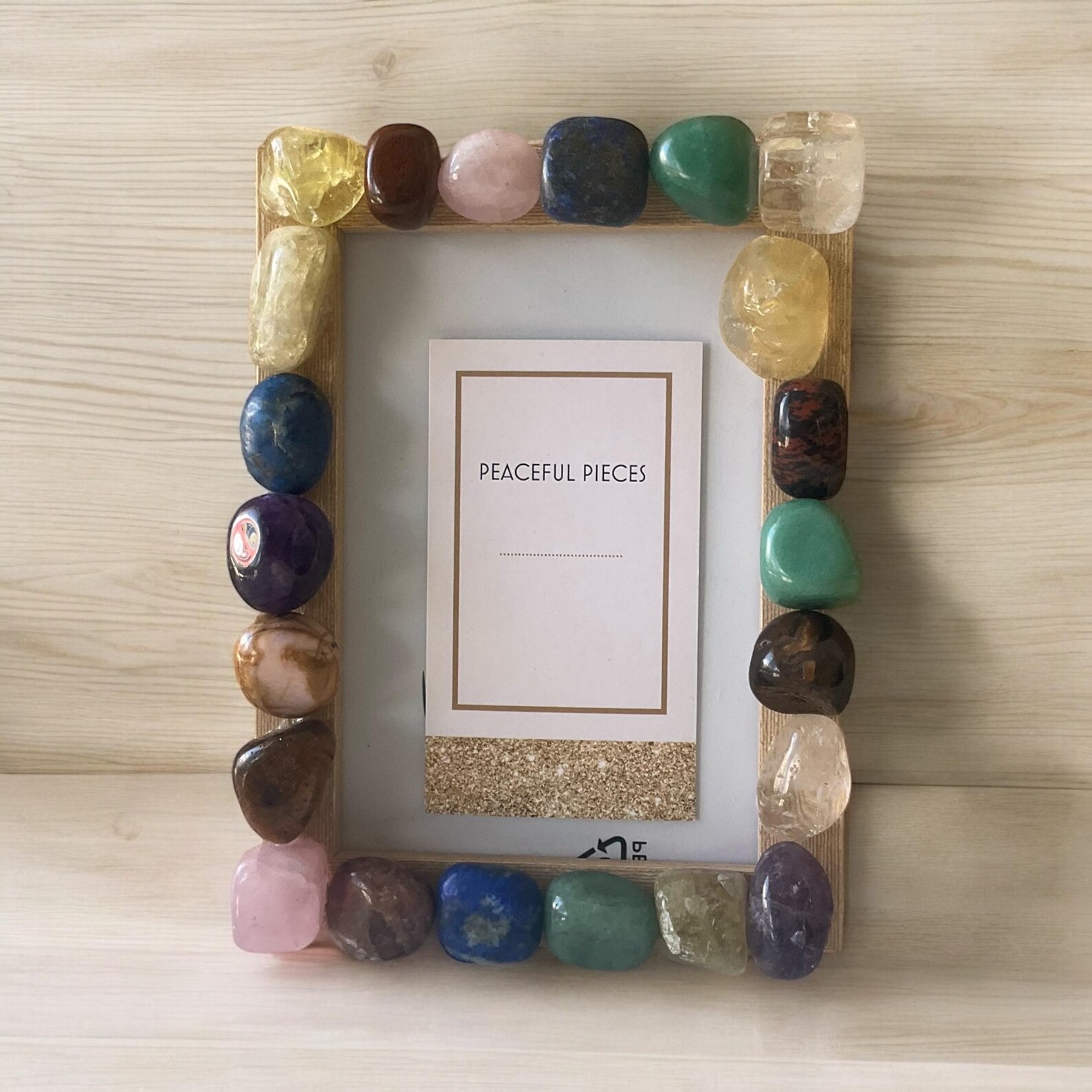 Natural Gemstone Picture Frame – Healing Crystal Boho Decor - Etsy