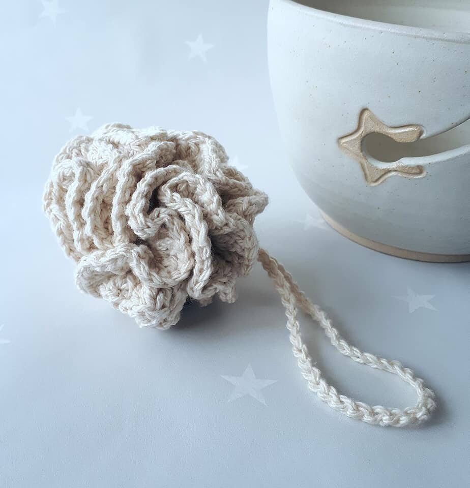 Pattern for a Cotton Crochet Shower Puff Shower Scrub Crochet - Etsy UK
