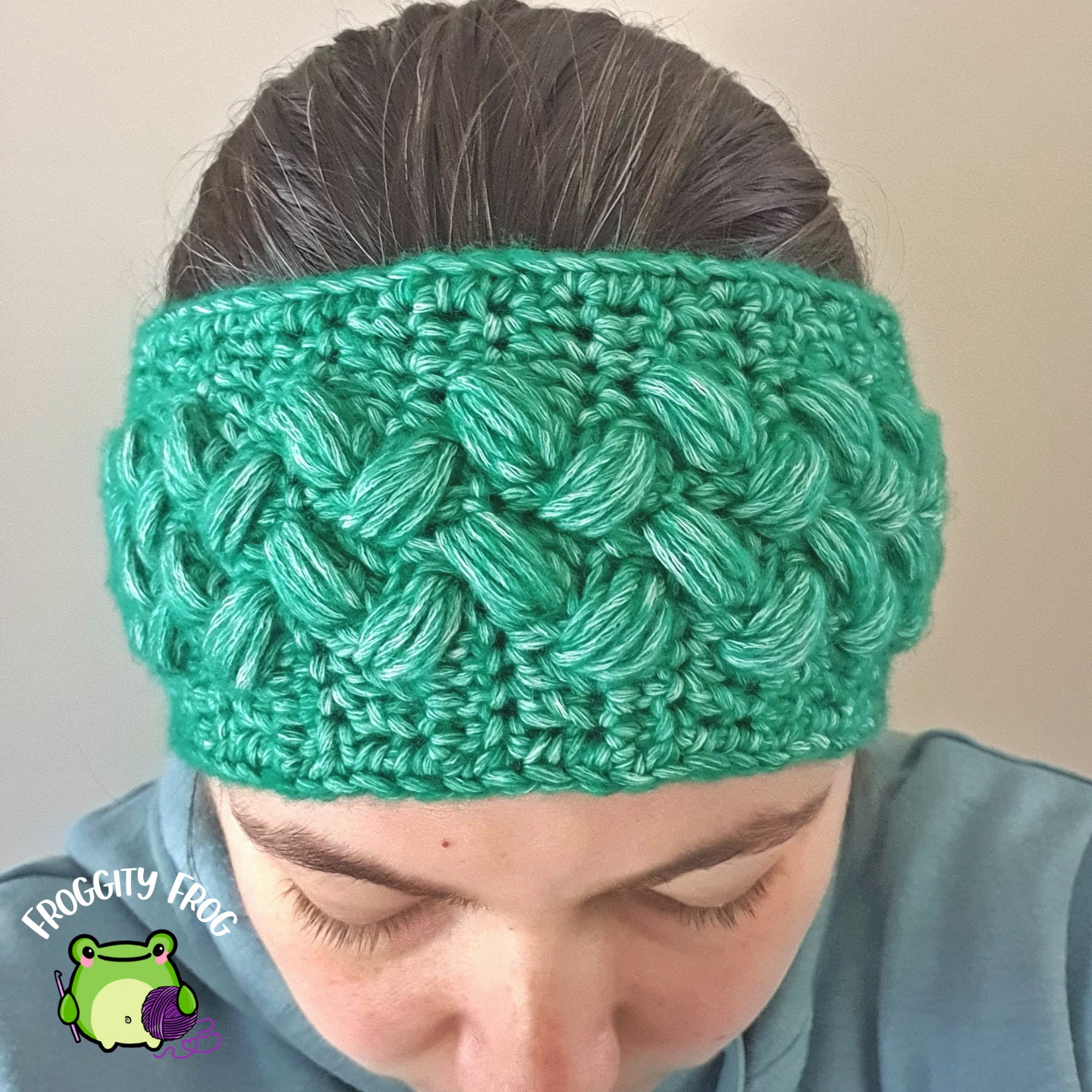 Braided Puff Ear Warmer Crochet Pattern | Chunky Headband Design (PDF ...