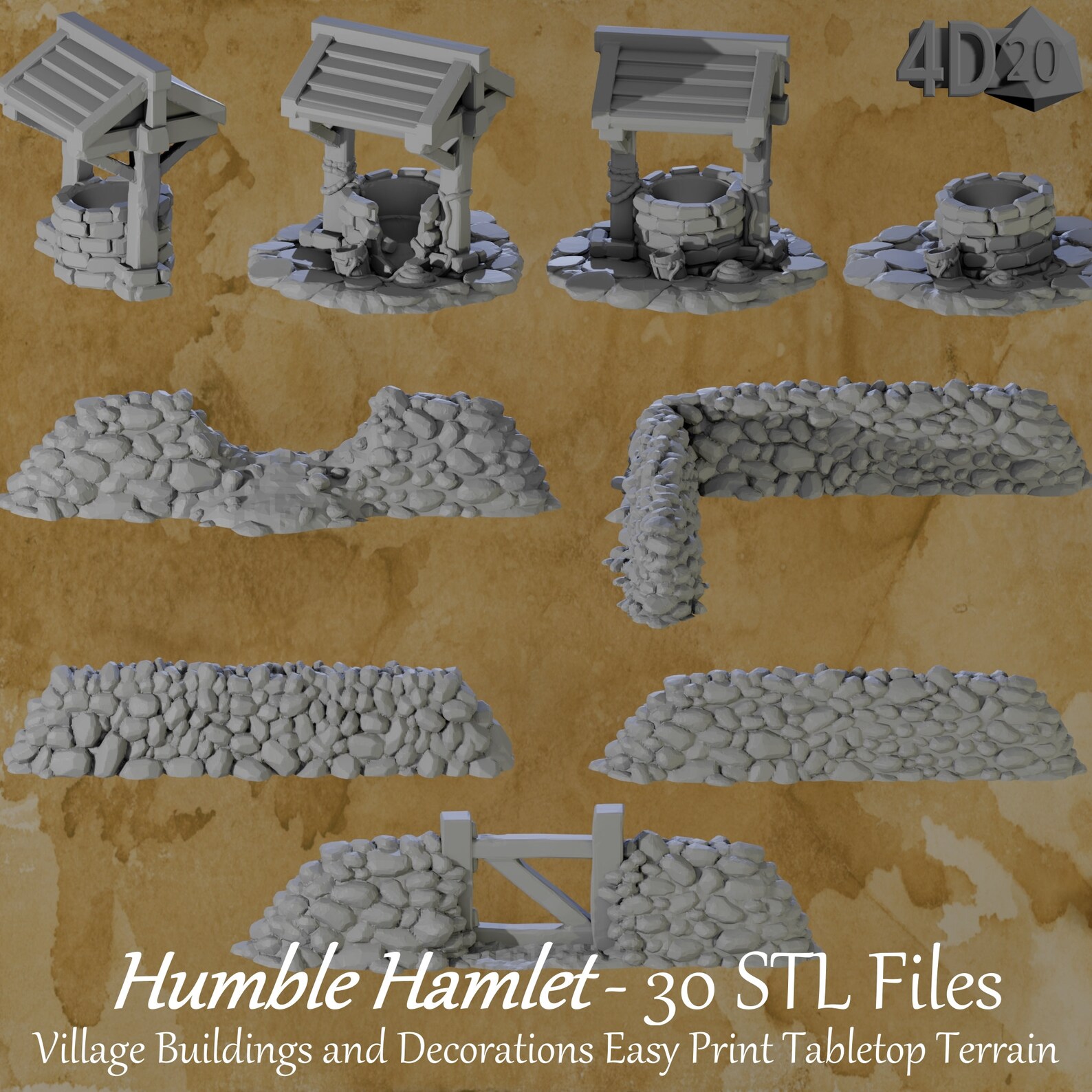 Humble Hamlet | 30 Medieval Village Buildings, Walls and Market ...