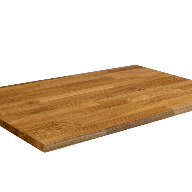 Oak Worktop 3m X 620mm X 28mm - Premium Solid Wood Kitchen Countertop ...