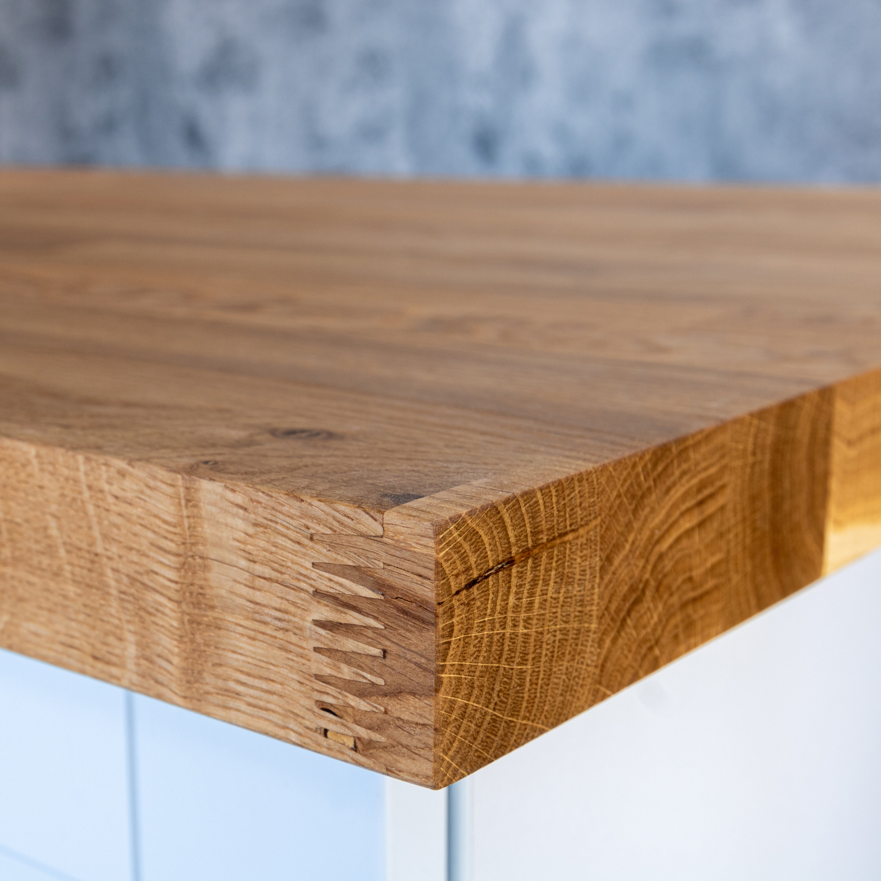 Oak Worktop 2m X 620mm X 38mm - Premium Solid Wood Kitchen Countertop ...
